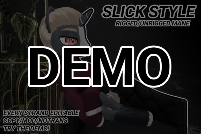 Second Life Marketplace - [zM] DEMO Slick Style Mane